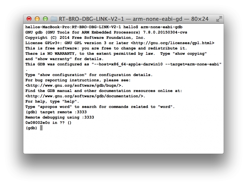 STM32: 使用arm-none-eabi-gdb在线调试固件 | 小伙伴们的智能之旅